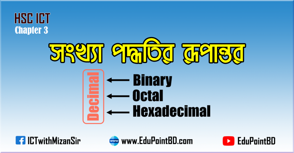 HSC ICT Chapter 3 এর সকল টপিকসমূহ বিস্তারিত আলোচনা