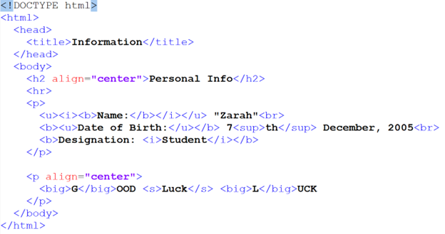 HSC ICT HTML Code বোর্ড প্রশ্ন সমাধান